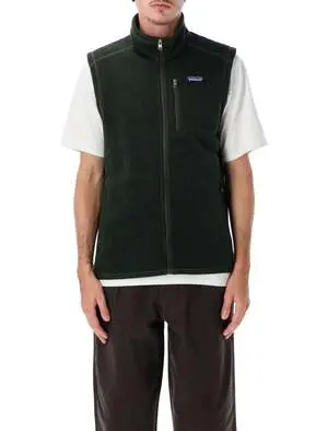 Patagonia Fleece Vest With Logo - Verde