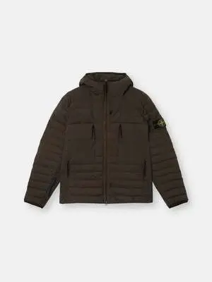 Stone Island Tech Utility Jacket With Hood - Coalgrey