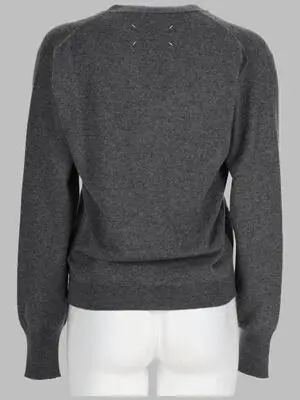 MAISON MARGIELA Cardigan In Virgin Wool - Gray