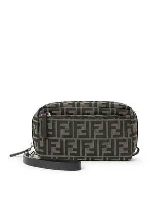 Fendi Beauty Case Double Zip Small - Brown