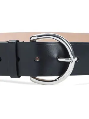 Phoebe Philo Round Buckle Leather Belt