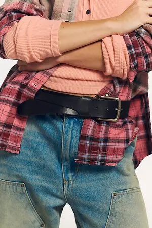 Free People We The Free Colt Leather Belt - Black