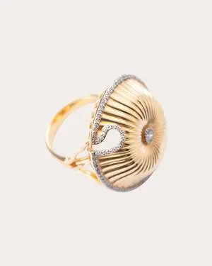 NELLY ROJAS 18k Yellow Diamond & Emerald Ring - Gold