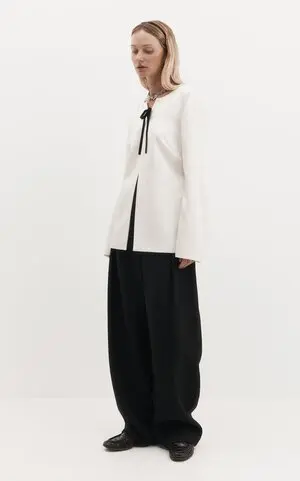 HARRIS TAPPER Loin Satin Faille Top