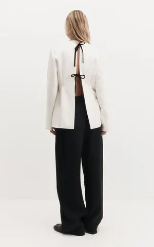 HARRIS TAPPER Loin Satin Faille Top