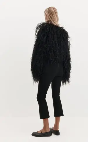 HARRIS TAPPER Aitti Ostrich Feather Jacket