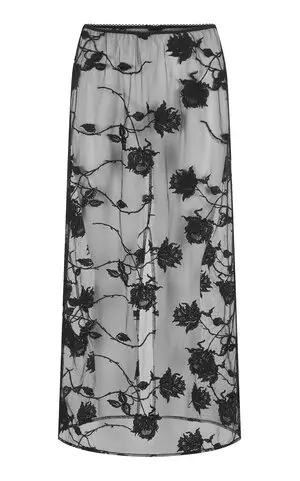 HARRIS TAPPER Camilla Rose Tulle Maxi Skirt - Black