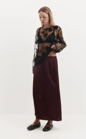 HARRIS TAPPER Frances Rose Tulle Blouse