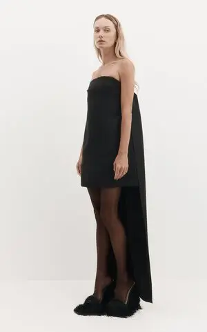 HARRIS TAPPER Coppola Satin Faille Mini Dress