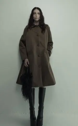 HARRIS TAPPER Sylvie Laminated Nylon Coat