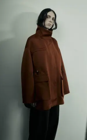 HARRIS TAPPER Balmoral Satin Faille Parka