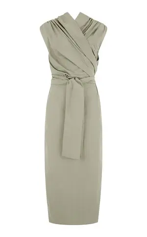 HARRIS TAPPER Chamberlain Nylon Maxi Dress - Grey