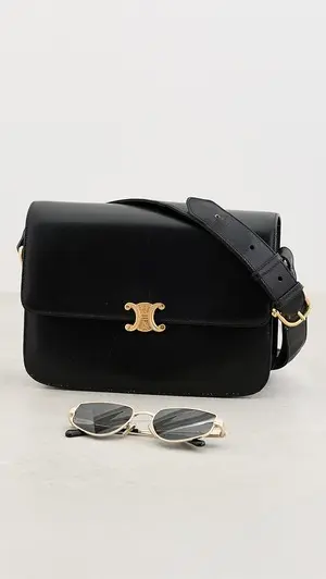 Shopbop Celline Calf Leather Triomphe Handbag
