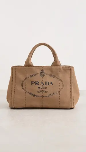 Shopbop Prada Canvas 2 Way Handbag - Neutral