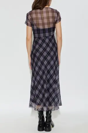 Marc Jacobs Long Dress With A Check Pattern