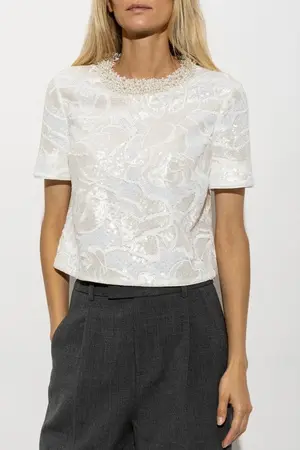 SELF-PORTRAIT Sequin Top