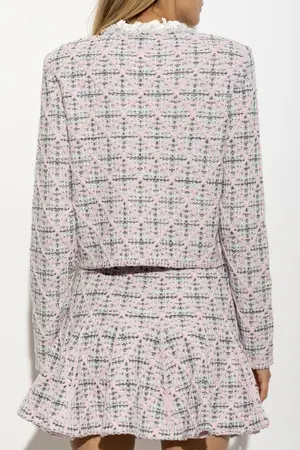 SELF-PORTRAIT Cardigan With Floral Trim