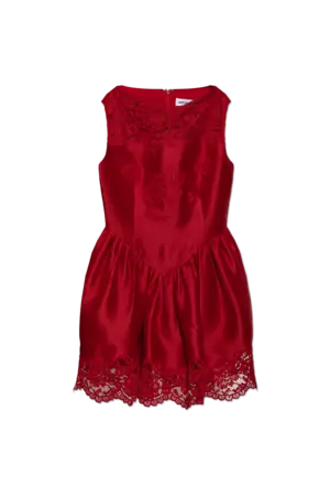 SELF-PORTRAIT Lace Taffeta Dress