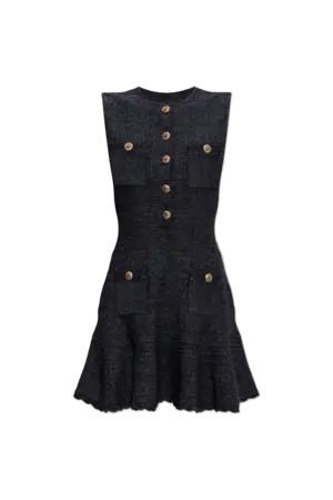 SELF-PORTRAIT Sleeveless Knit Dress