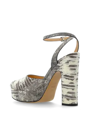 Fendi Leather Heeled Sandals