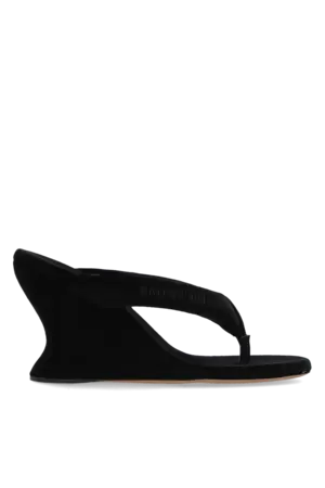 Balenciaga Gaeta' Wedge Sandals - Black