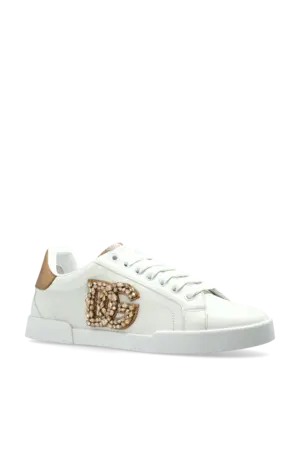 Dolce & Gabbana Embellished Logo Low-top Sneakers