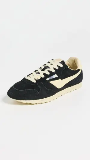 AUTRY Windspin Low Suede Sneakers - Blk/rut