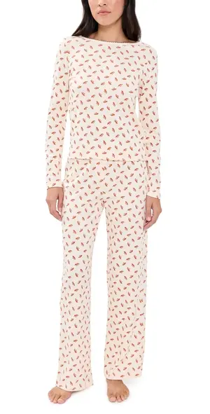 Morgan Lane Ellie Pajamas Set - Foxlet Print