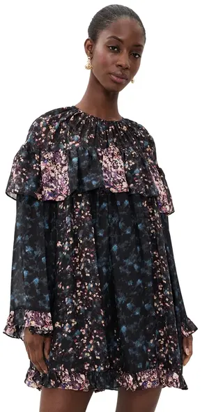 Ulla Johnson Lune Silk Mini Dress - Eclipse