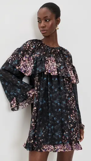 Ulla Johnson Lune Silk Mini Dress - Eclipse