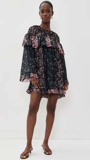 Ulla Johnson Lune Silk Mini Dress - Eclipse