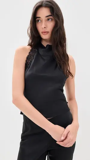 Cami Nyc Lucille Silk Top - Black