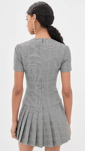 SELF-PORTRAIT Pleated Mini Dress