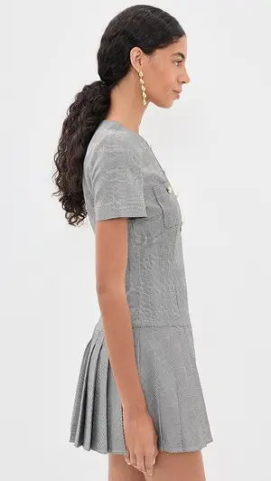 SELF-PORTRAIT Pleated Mini Dress