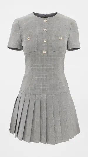 SELF-PORTRAIT Pleated Mini Dress