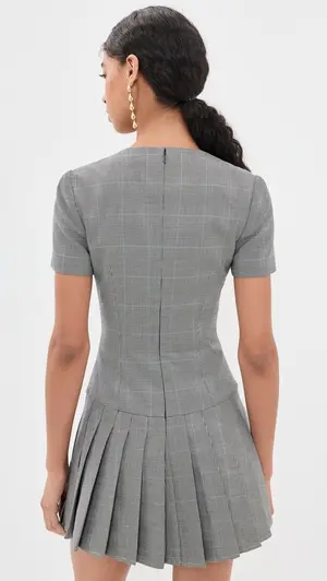 SELF-PORTRAIT Pleated Mini Dress