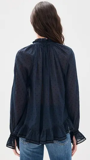 Ulla Johnson Marcella Long Sleeve Cotton Blouse