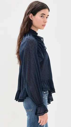 Ulla Johnson Marcella Long Sleeve Cotton Blouse