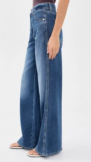 Veronica Beard Kasey Wide Leg Jeans