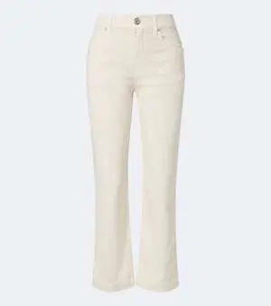 Eleventy Cropped Slim Jeans - White