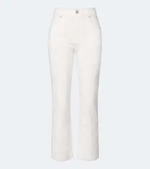Eleventy Cropped Slim Jeans - White