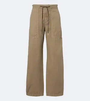 FRAME Gallery Cotton Wide-leg Pants