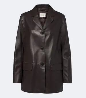 Loulou De Saison Nari Leather Jacket - Brown