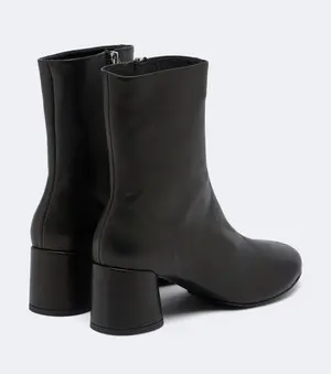 SOULIERS MARTINEZ Flavia Leather Ankle Boots