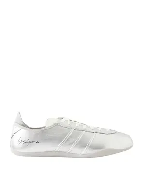 Jacquemus Metallic Leather Lace-up Sneakers - Silver