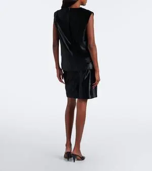 Loulou De Saison Debi Calf Hair Mini Skirt