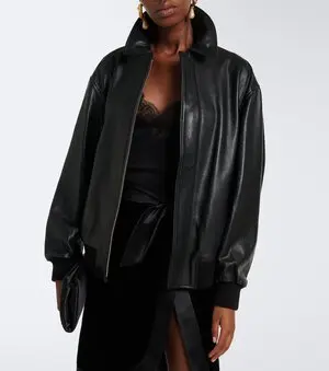 Nour Hammour Toyen Leather Blouson Jacket