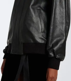 Nour Hammour Toyen Leather Blouson Jacket