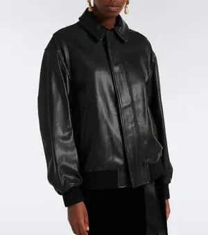 Nour Hammour Toyen Leather Blouson Jacket