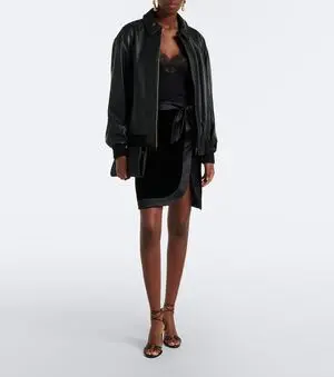 Nour Hammour Toyen Leather Blouson Jacket